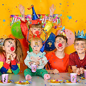 Partywind 32 Styles Circus Metallic Glitter Temporary Tattoos for Kids, Circus Theme Party Supplies Favors Decorations,Halloween Games Prize Goodie Bags (2 Sheets)