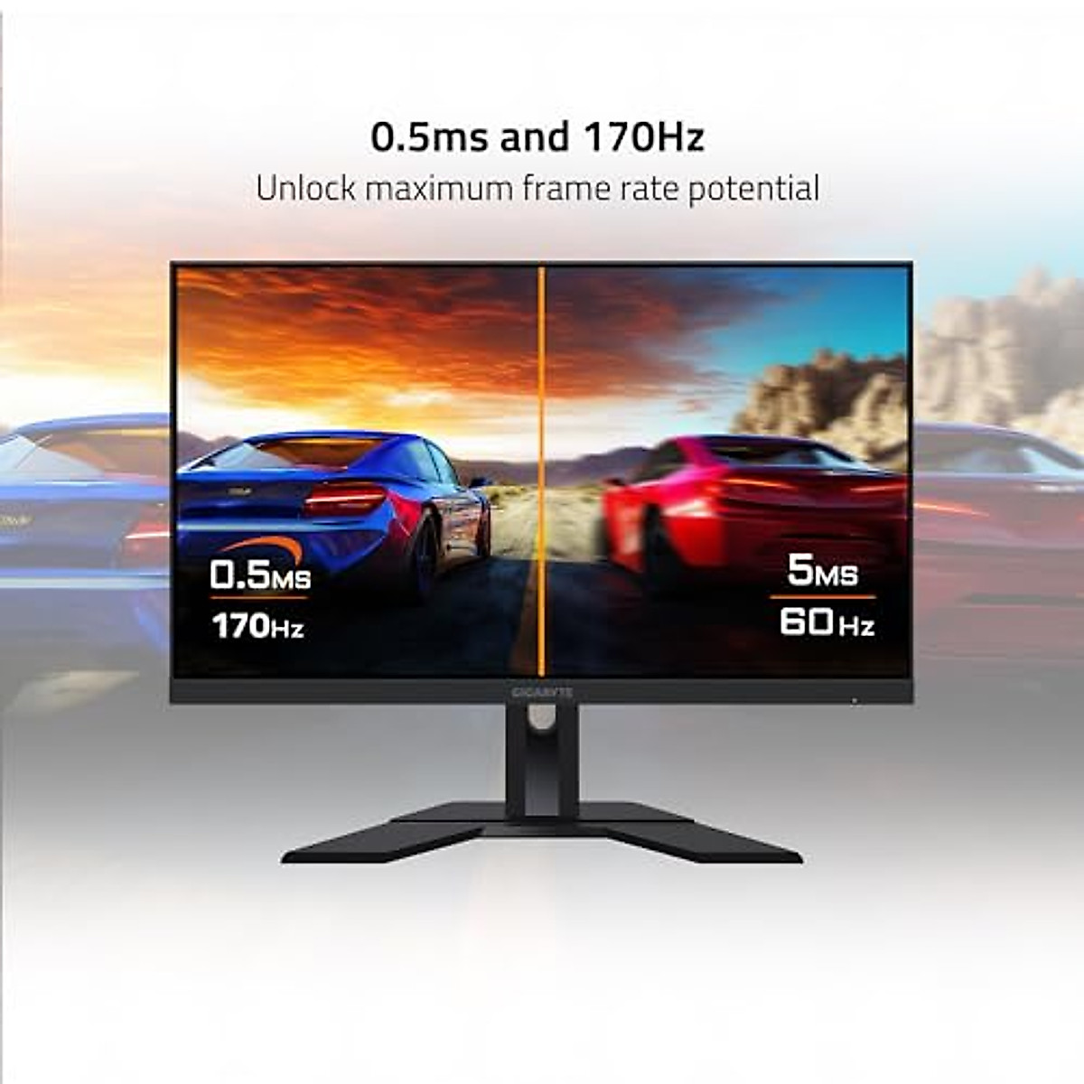GIGABYTE M27Q 27" 165Hz 1440P -KVM Gaming Monitor, 2560 x 1440 SS IPS Display, 0.5ms (MPRT) Response Time, 92% DCI-P3, HDR Ready, FreeSync Premium, 1x Display Port 1.2, 2x HDMI 2.0, 2x USB 3.0