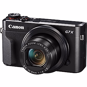 Canon PowerShot G7 X Mark II Digital Camera (1066C001), 64GB Card, NB13L Battery, Corel Photo Software, Card Reader, Soft Bag, Flex Tripod + More (Renewed)