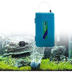 Saim Portable Aquarium Battery Operated Air Pump Backup Operated Fish Tank Air Pump Aerator Oxygen
