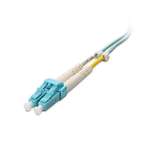 Cable Matters 40Gb OFNP Plenum Rated Multimode Duplex 50/125 OM4 Fiber Cable, LC to LC Fiber Optic Cable - 6.6ft / 2m