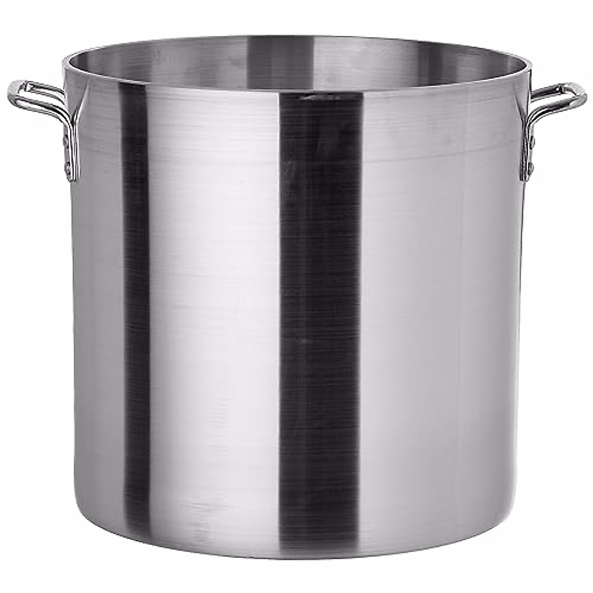 Thunder Group ALSKSP607 Stock Pot, 40 qt, 15" Dia. x 14-1/2"H, 1-1/2"L for Riveted Handle, Aluminum, 6mm Wall Thickness, Dishwasher Safe, Standard Electric, Gas Cooktop