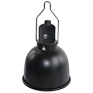 LUCKY HERP Aluminum 5.5inch Shallow Dome Reptile Light Fixture, Reptile Heat Lamp Fixture for UVB Bulb Basking Heat Bulb