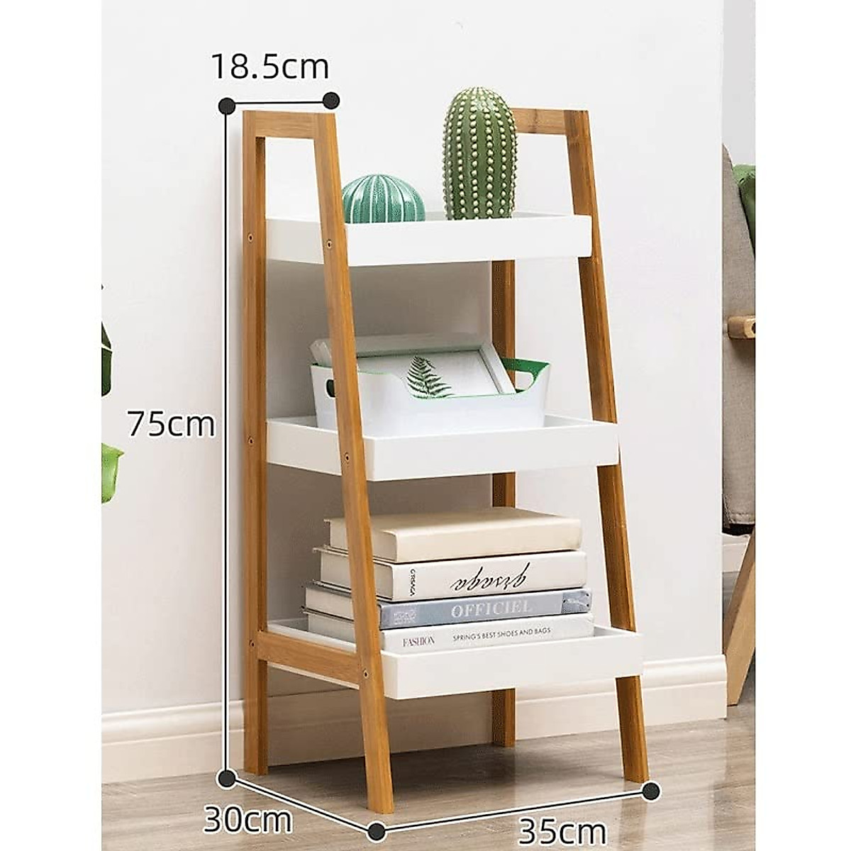 GELTDN Bookcases Home Furniture Bookshelf Multi-Layer Simple Storage Shelf Living Room Furniture Book (Color : D, Size : 75cm)