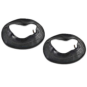 JJDD Carkio 3.50-8/3.00-8 Inner Tubes with Bent Valve Stem for pneumatic wheelbarrow wheel,cart wheel, garden cart, wagons - 2pcs
