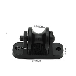 12 Pcs Electric Fence Wood Post Corner Bracket Insulators with Corner Polyrope Plastic Roller Post Insulators