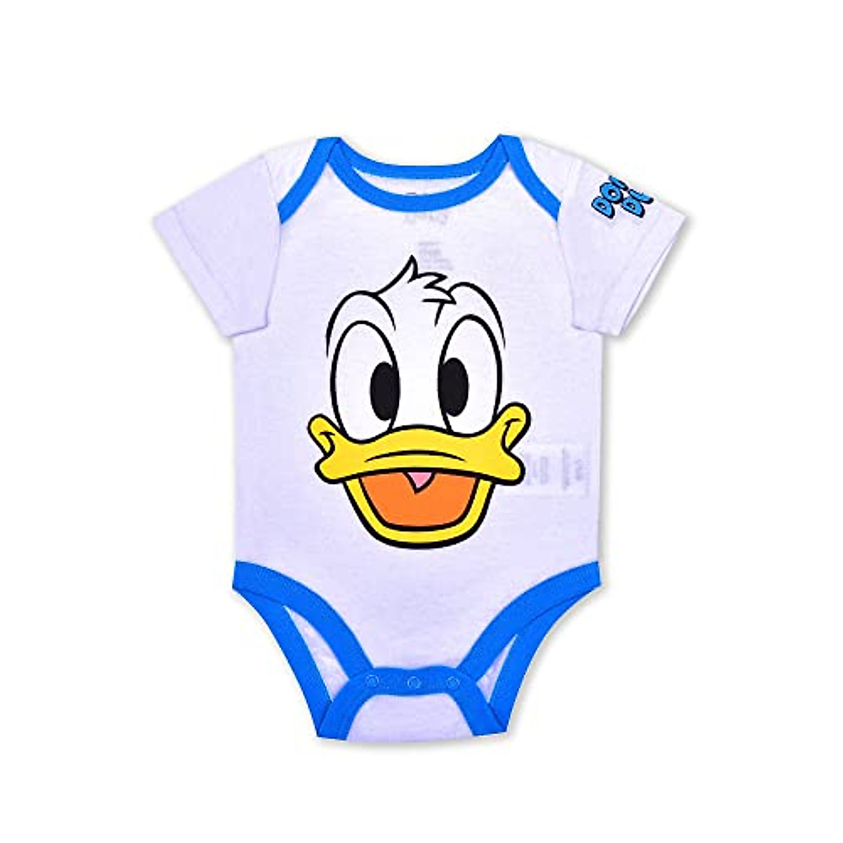 Disney Mickey Mouse or Donald Duck Boys Short Sleeve Bodysuit and Pants Set for Newborn and Infant