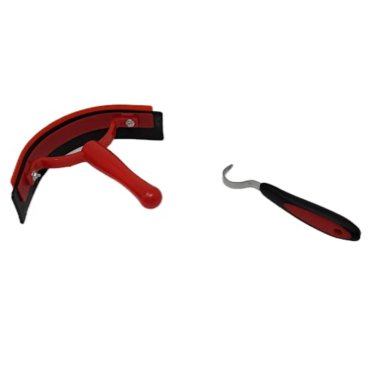 Premium Horse Grooming Kit | 9 Piece Durable Hair groomer Brush Set. Perfect Horse Gift For Beginners or Professional (Red)