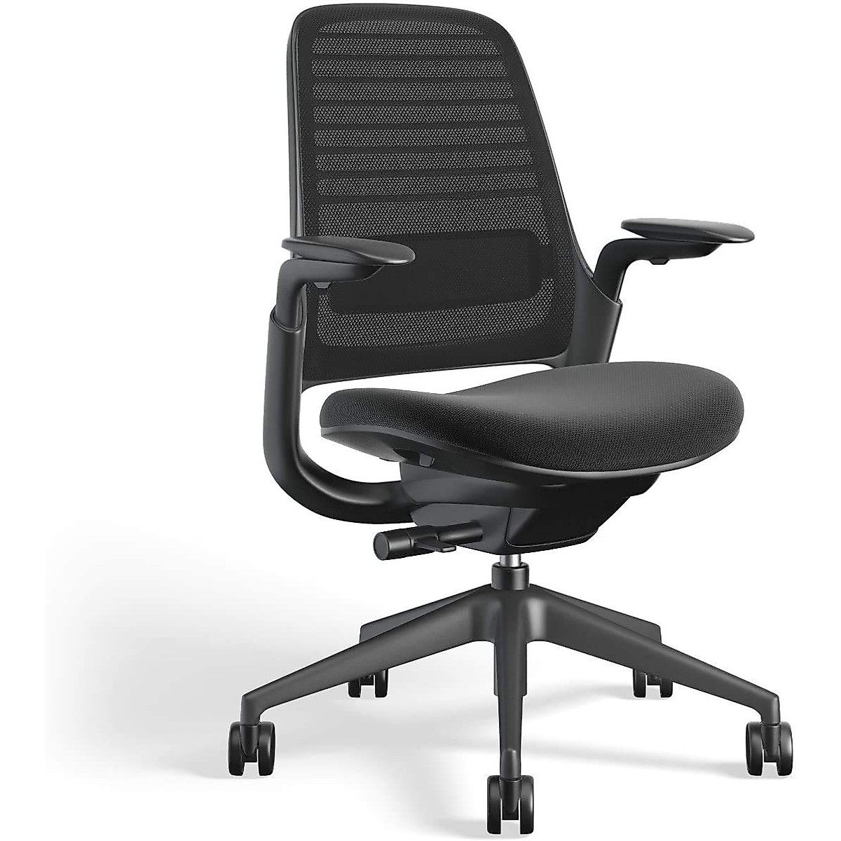 Steelcase Series 1 Work Office Chair - Licorice, Hard Floor Casters