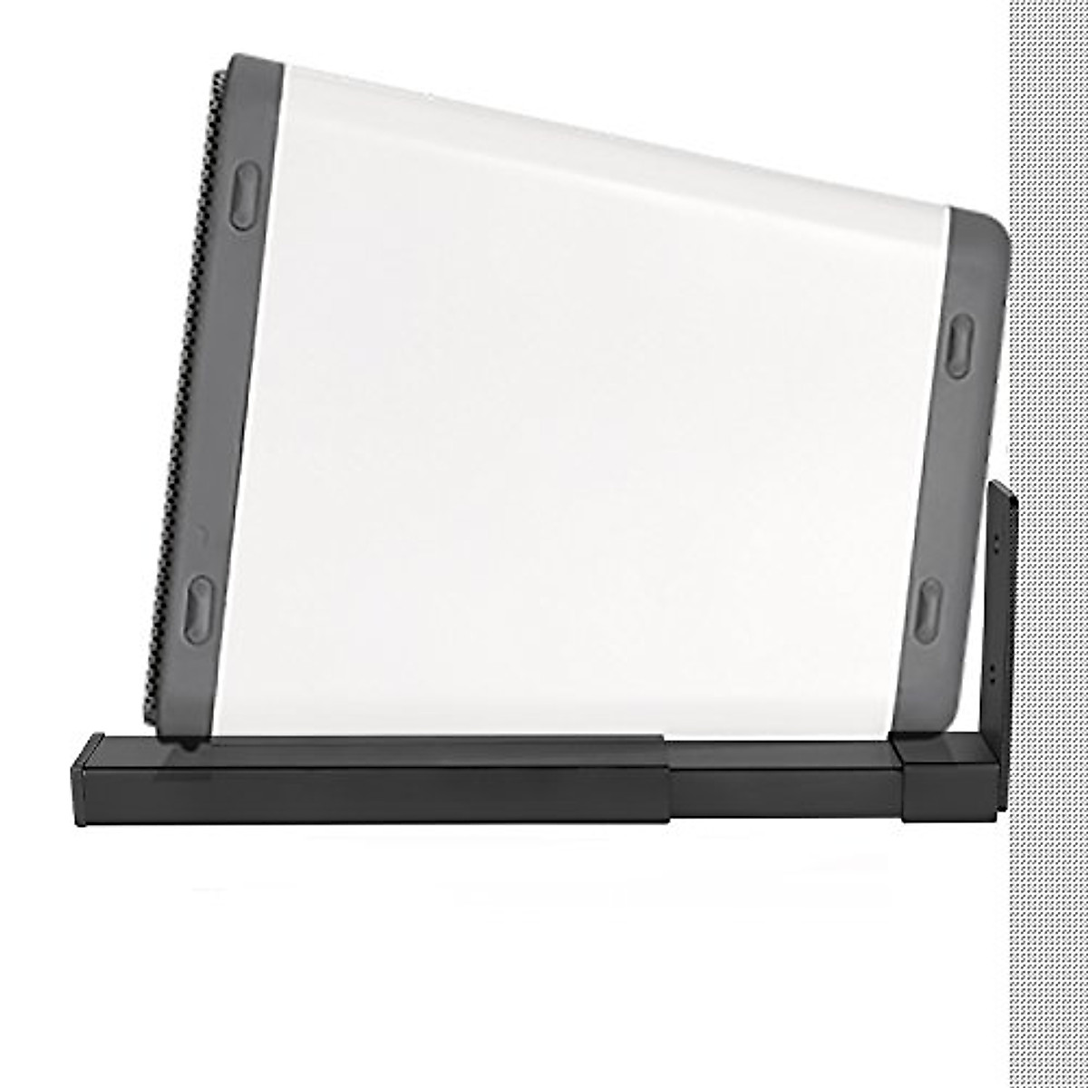 WALI Center Channel Speaker Wall Mount Dual Bracket Holder Stands, Hold up to 30 lbs, Arms Extend Adjustment from 7 to 11.5 inch (SLK201), Black