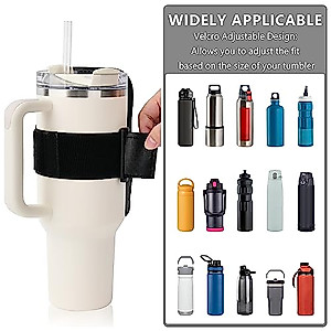 Water Bottle Pouch for Stanley Cup/Simple Modern 40oz Tumbler - Water Bottle Accessories for Stanley Quencher Adventure 40oz & IceFlow 20oz/30oz