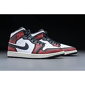 Nike AIR Jordan 1 MID SE Black/Infrared 23/White-SAIL DV9565 006 Men's Size 9