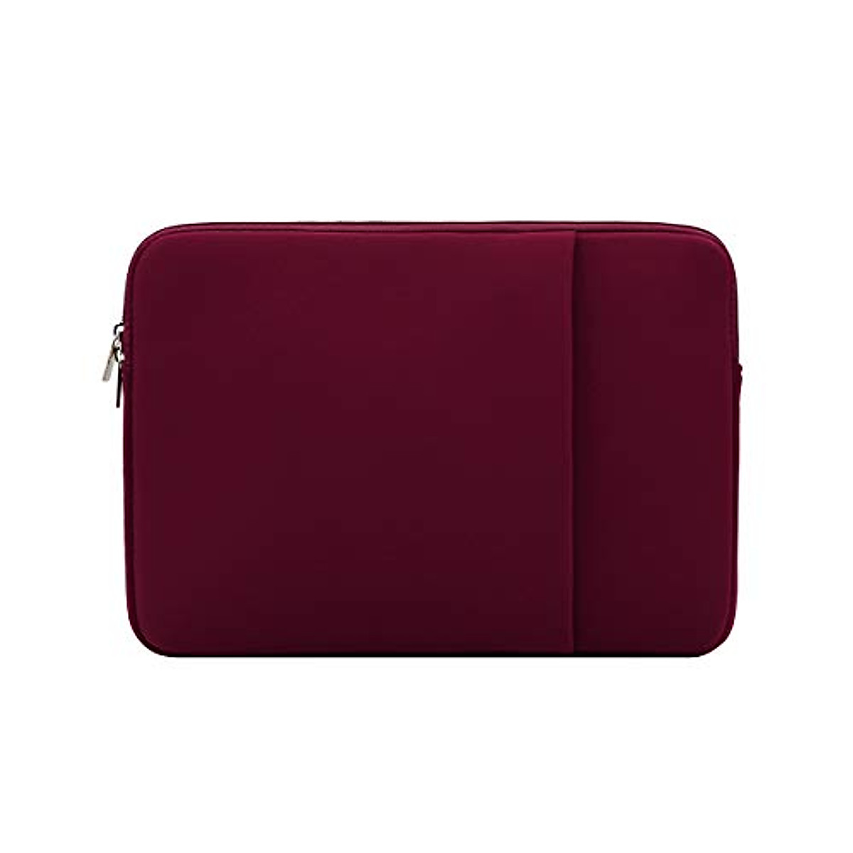 RAINYEAR 14 Inch Laptop Sleeve Case Protective Soft Padded Zipper Cover Carrying Computer Bag with Front Pocket & Accessories Pouch,Compatible with 14" Notebook Chromebook Tablet Ultrabook(Red)