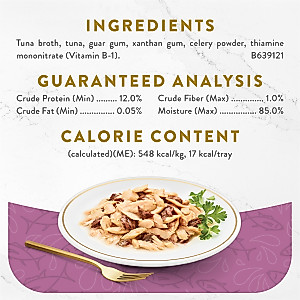 Purina Fancy Feast Appetizers Grain Free Cat Food Flaked Tongol Tuna Appetizer Lickable Cat Food Topper - (Pack of 10) 1.1 oz. Trays