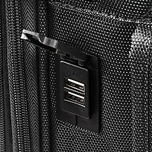Brookstone Luggage Harbor Spinner Suitcase, Dark Charcoal, Carry-On