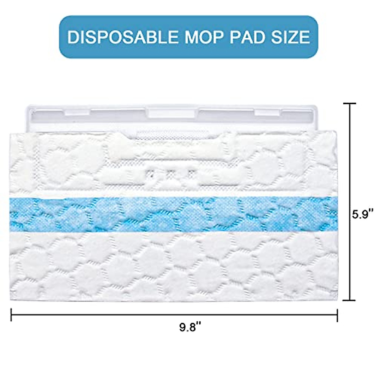 Mocsicka 20Pcs Shark Vac Mop Pads Replacement for VM252 VM251 VM250 VM200 VM190 Disposable Vacuum Mop Pads Refills for Hard Floors