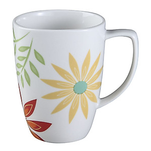 Corelle Square 12-Ounce Porcelain Mug, Happy Days