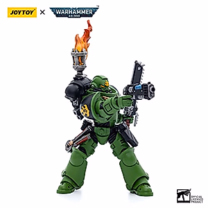 JOYTOY 1/18 Action Figures Warhammer 40K Mecha Model Salamanders Assault Intercessors Sergeant Tsek'gan