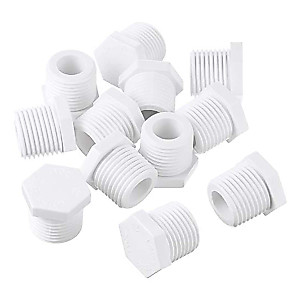 Mudder 12 Pieces 1/2 Inch 11630 91857 Water Heater Drain Plug White Plastic Drain Plug Compatible with RV Camper and Atwood Water Heaters