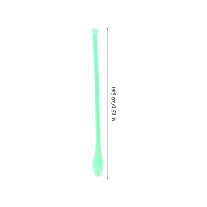 ULTECHNOVO 100PCS plastic lab scoop mini laboratory mixing spatulas (green)