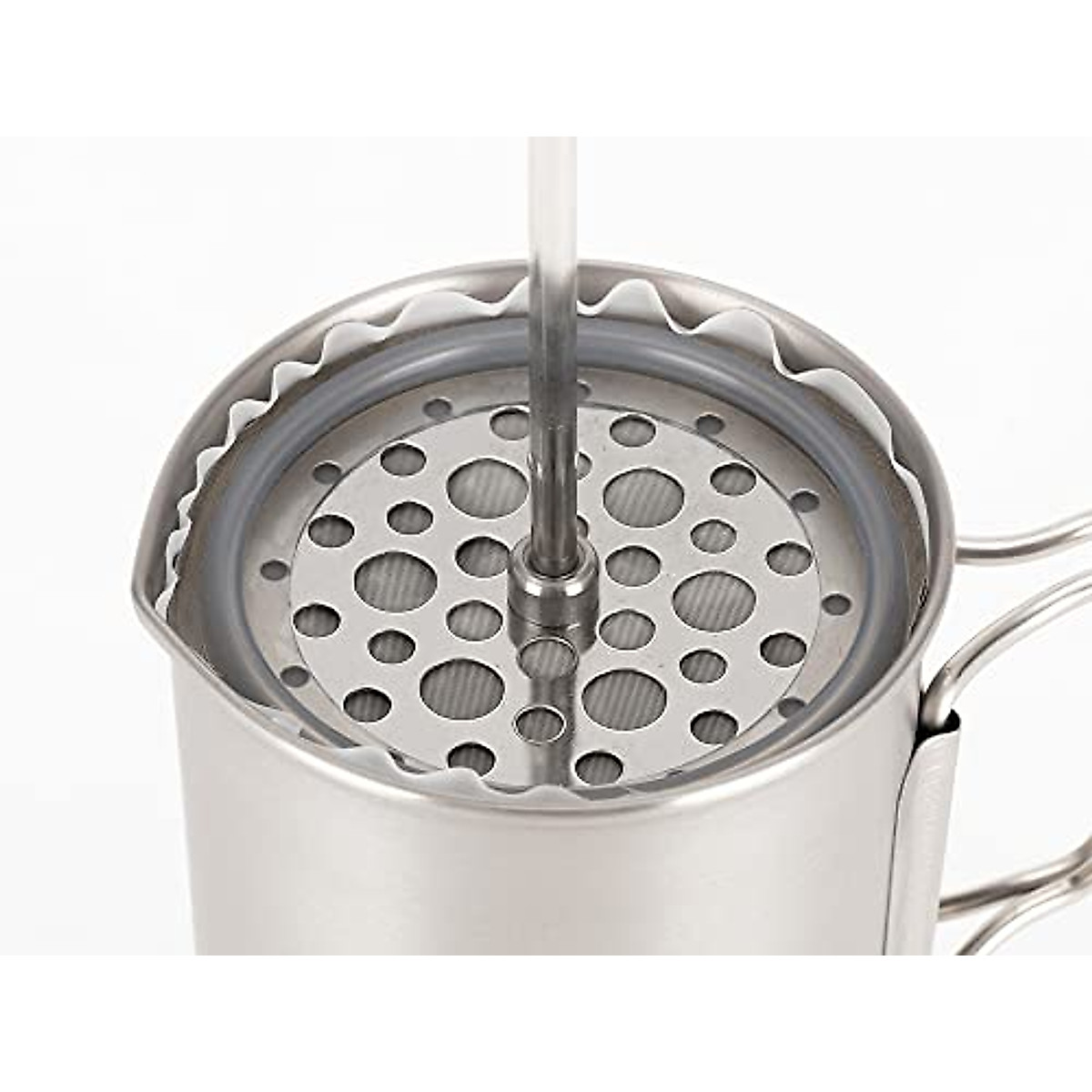 Snow Peak Titanium French Press - Ultralight Coffee Maker for Camping, Backpacking & Hiking - Camping Cookware Essential for Coffee Anywhere