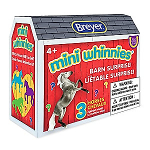 Breyer Horses Mini Whinnies Barn Surprise | 3 Horses | Random Assortment | 1:64 Scale | Horses Measure 2" x 1.5" | Model #7846