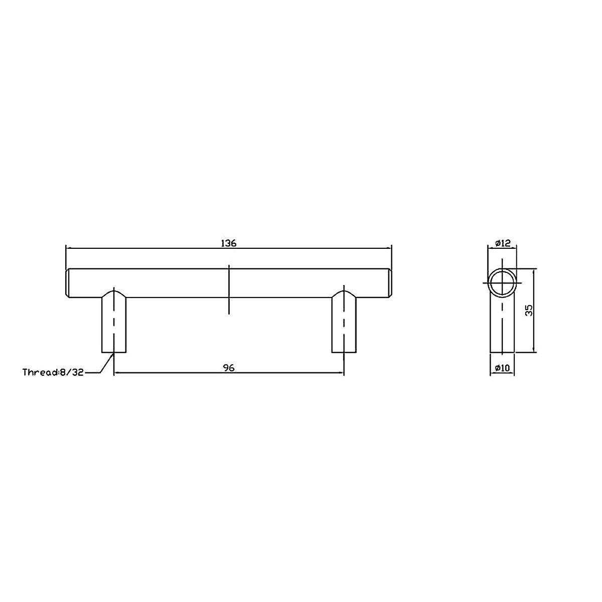 Richelieu Hardware BP20596140 Roosevelt Collection 3 3/4-inch (96 mm) Center-to-Center Chrome Modern Cabinet and Drawer Bar Pull Handle for Kitchen, Bathroom, and Furniture