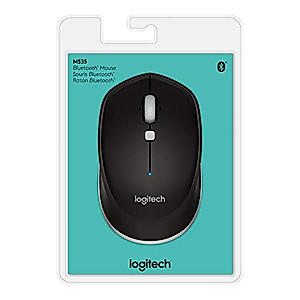 Logitech M535 Bluetooth Mouse Compact Wireless Mouse with 10 Month Battery Life Works with Any Bluetooth Enabled Computer, Laptop or Tablet Running Windows, Mac OS, Chrome or Android, Gray - Black