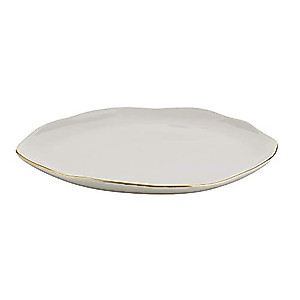 Creative Brands Table Sugar Ceramic Lunch/Salad Plate, Medium, Grey