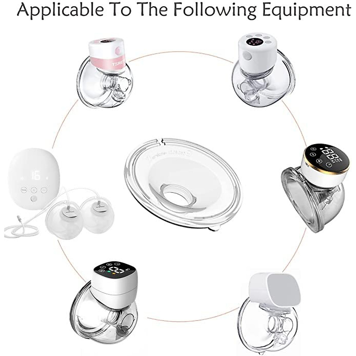 Flange 27mm(2PCS) Replacement,Suitable for S9/S10/S12,Wearable Breast Pump Shield/Flange Insert,Milk Collector 24mm Universal