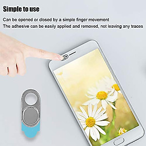 WNSC Lens Cover, Camera Protect Sticker Metal 0.7 Mm Thickness for Tablets for Smartphone(Silver)