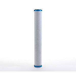Hydronix CB-25-2001 NSF Coconut Activated Carbon Block Water Filter, 2.5" x 20" - 1 Micron