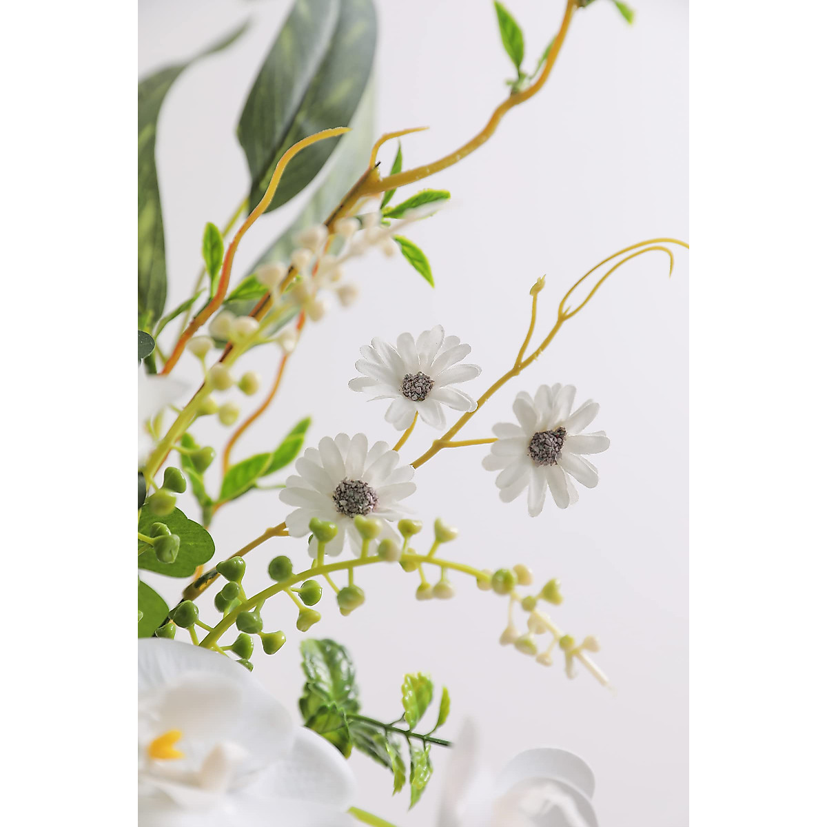 Serra Flora Artificial Greenery Spray Box Set(Pack of 50pcs) with 8 Kinds of DIY Wedding Bouquet Filler Table Centerpieces and Floral Arrangement (Spring Green)