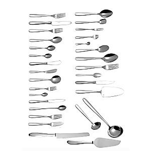 Fortessa Grand City 18/10 Stainless Steel Flatware Marrow Spoon, Set of 12