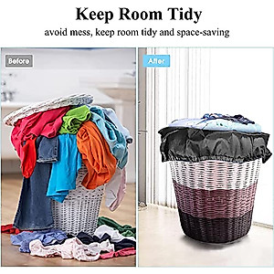 Heavy Duty Large Laundry Bags 2 Pack 30 x 40 inch XL Drawstring Travel Organizer Bag Fit Hamper Basket Camp Home College Dorm Tear Resistant Dirty Cloth Big Storage, Three Loads of Clothes Black