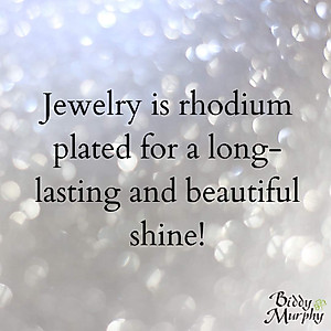 Biddy Murphy, Irish Family Tree of Life Earrings for Women, Rich Irish Green Gem Inlay, Silver Rhodium Plated, Celtic Jewelry, Balance, Harmony, Imported from Ireland