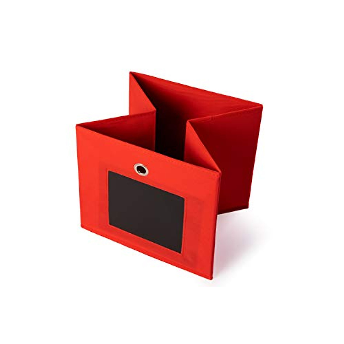 EIQOCCA NewHeightsHome Storage Cube Organizer with Chalkboard Label - 11 inch - Kids Toys, Books, Clothes - Perfect for Nursery, Bedroom, Playroom - 4 Colors - Collapsible Fabric Basket