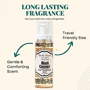 Infinix Black Coconut - Fine Fragrance Mist - 2 fl oz/60ml, Body Spray for Women, Gentle and Long Lasting Perfume for Men & Women, For Daily Use, Summer Ready