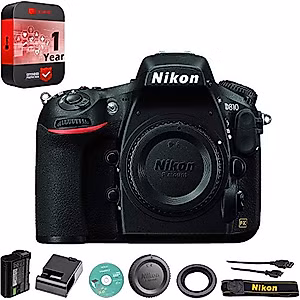 Nikon D810 36.3MP 1080p FX-Format DSLR Camera (Body Only) 1542B + One Year Extended Warranty - (Renewed)