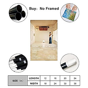 WANMLY Harry Poster Styles Harry's House Music Album Cover Poster Canvas Poster Wall Art Decor Print Picture Paintings for Living Room Bedroom Decoration Unframe:16x24inch(40x60cm)