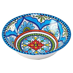 Certified International Seville 22 oz. Melamine All Purpose Bowl, Set of 6, Multicolor