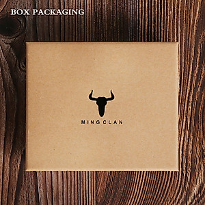 MING CLAN Pocket Wallets For Men With Zipper RFID Blocking Leather Bifold Mens Wallets - Double Zipper Credit Card Wallet - ID Window Zip Coin Pocket Travel Wallet Big Capacity