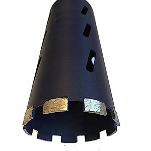 4-1/4-Inch Laser Welded Dry Diamond Core Drill Bit Hole Saw for Concrete and Asphalt, 4-1/4" Diameter x 11" Length