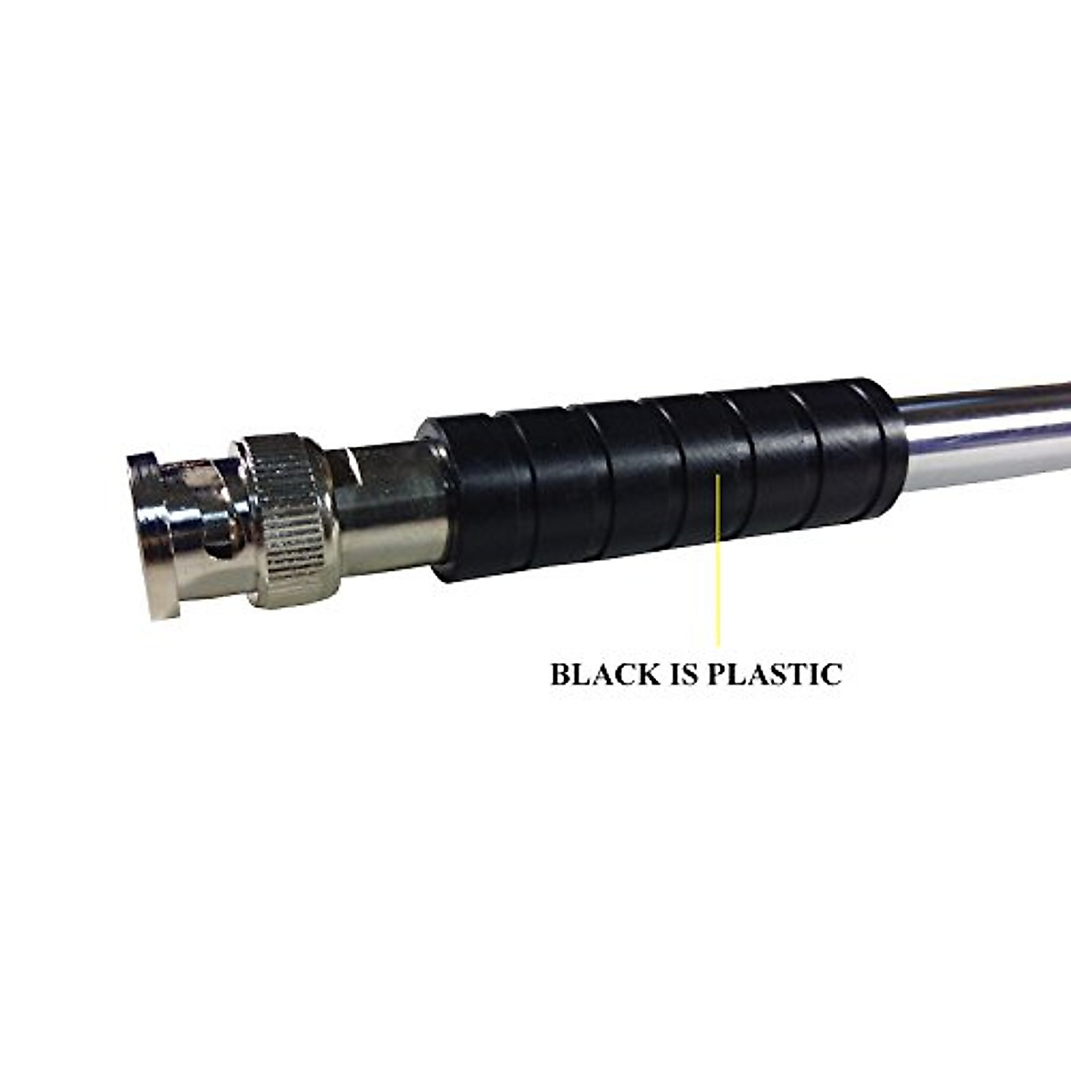 Anteenna TW-999BNC BNC Male Handheld Antenna Scanner Antenna (20-1300MHz) with BNC Male Connector for Scanner Radio and Frequency Counters