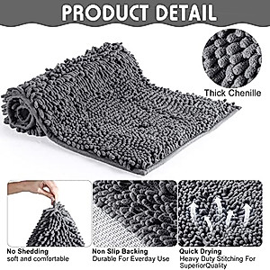 Chumia 3 Packs Guinea Pig Cage Liners Bedding Bulk, Chicken Nesting Pads Reusable Fleece Blanket for Rabbit Small Animals Cage Absorbent Pee Pad Supplies Bed Mat (Gray,16 x 24 Inch)