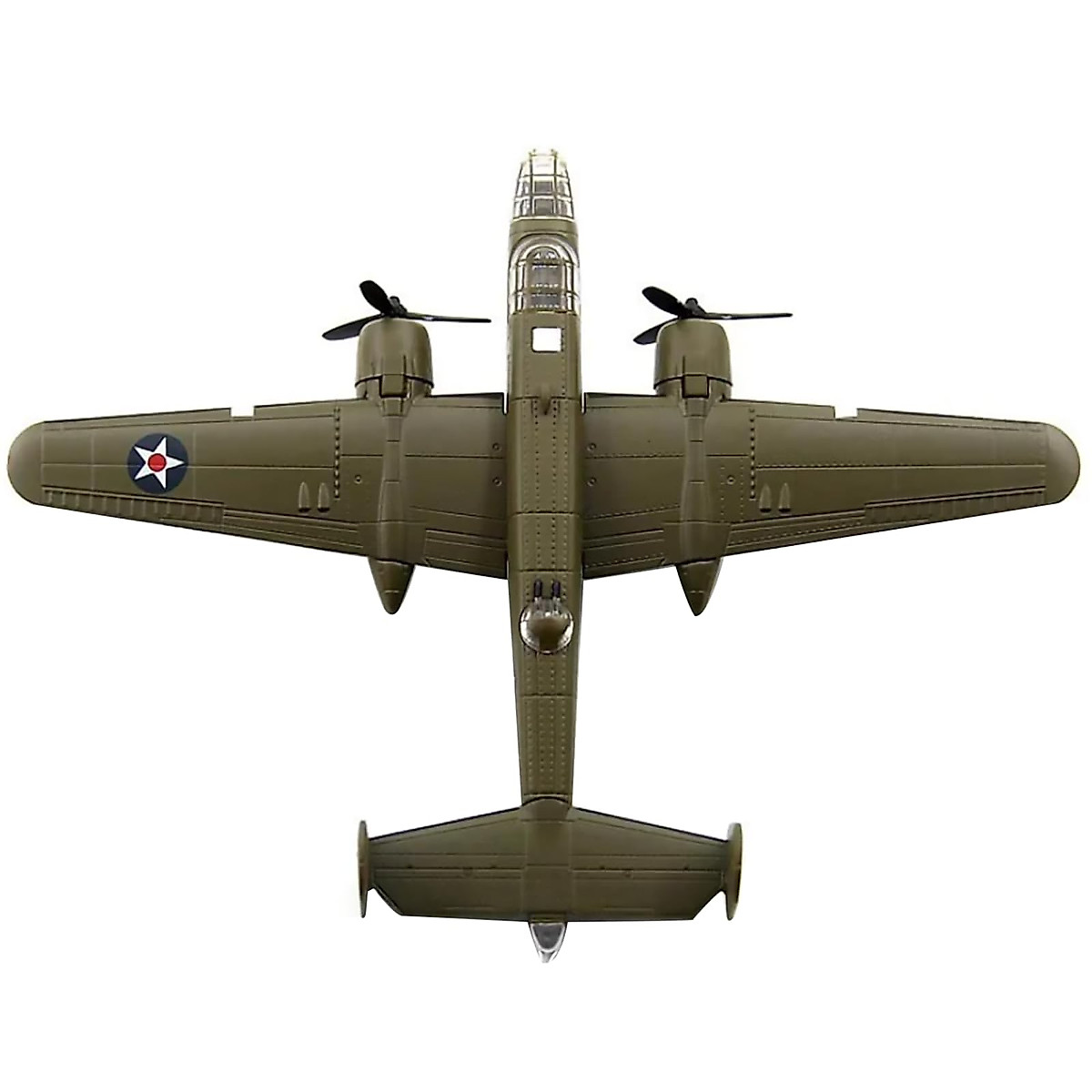TECKEEN Alloy B-25 Bomber Mitchell Aircraft Model Aircraft Model 1:144 Model Simulation Science Exhibition Model