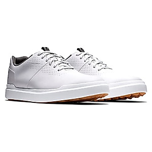 FootJoy Men's Contour Casual Golf Shoe, Cool White, 11.5