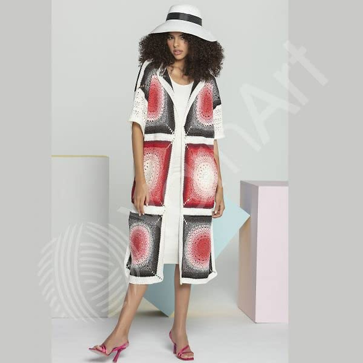 Yarn Art YarnArt Flowers Yarn 55% Cotton 45% Acrylic 250gr 1094yds Multicolor Cotton Yarn Rainbow Crochet Yarn Spring Summer - 1 Fine Sport Skein (254)