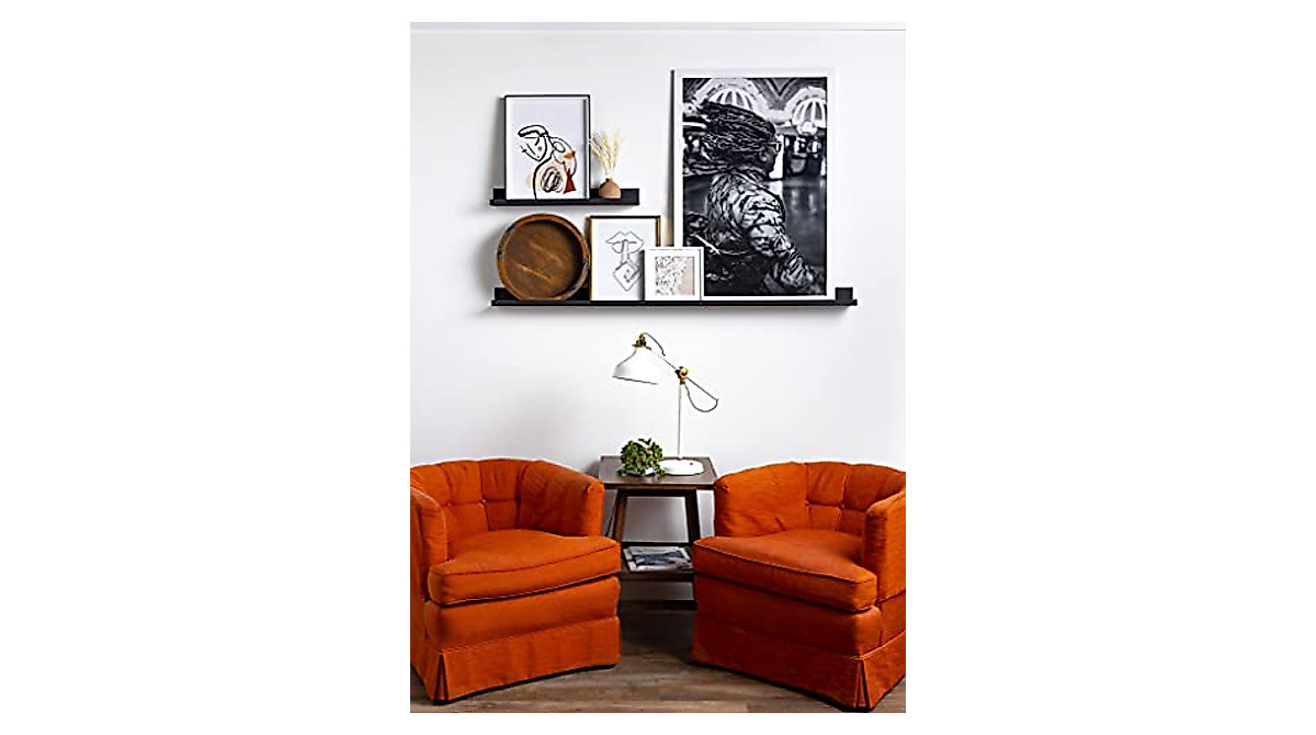 Infinite Design Floating Metal Wall Shelf - Stylish & Easy