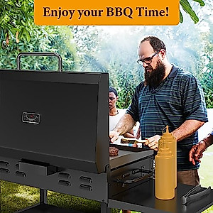 Hinged Lid for Blackstone 28 Inch Griddle Grill,Griddle Hard Cover Hood-BBQ Accessories for Blackstone 28"